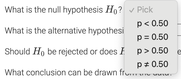 Solved What is the null hypothesis H0 ? What is the | Chegg.com