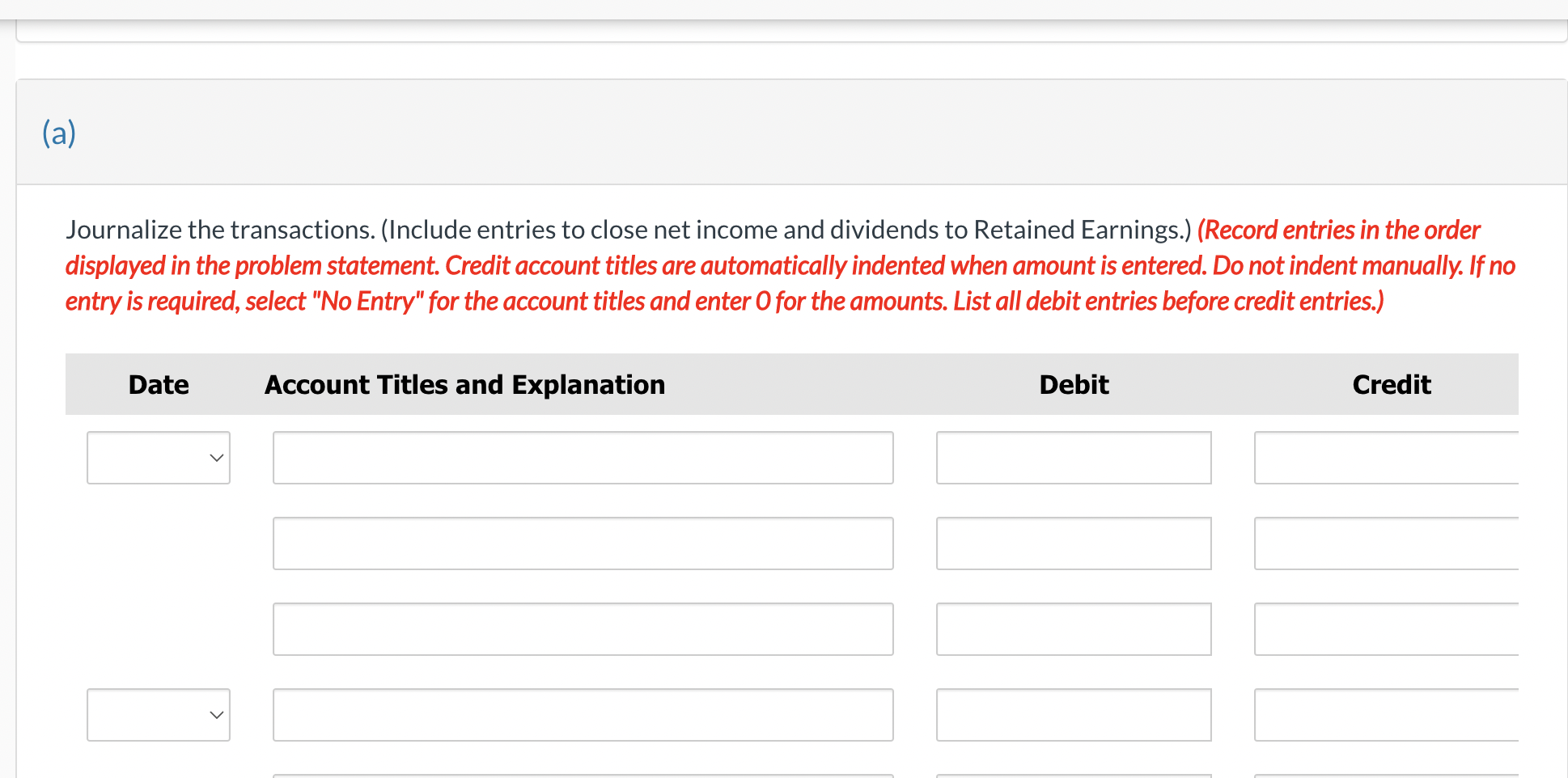 Solved Journalize the transactions. (Include entries to | Chegg.com