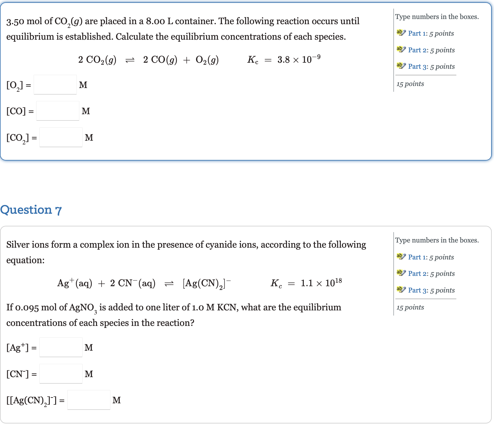 Solved 3.50 mol of \\( \\mathrm{CO}_{2}(g) \\) are placed in | Chegg.com