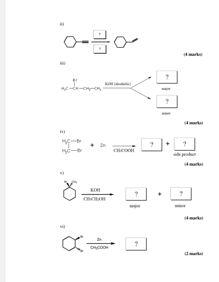 Solved 4) Complete the following equations with an | Chegg.com