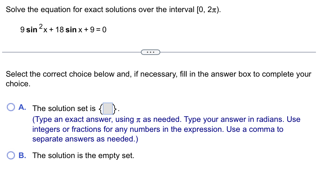 Solved Select the correct choice below and, if necessary, | Chegg.com