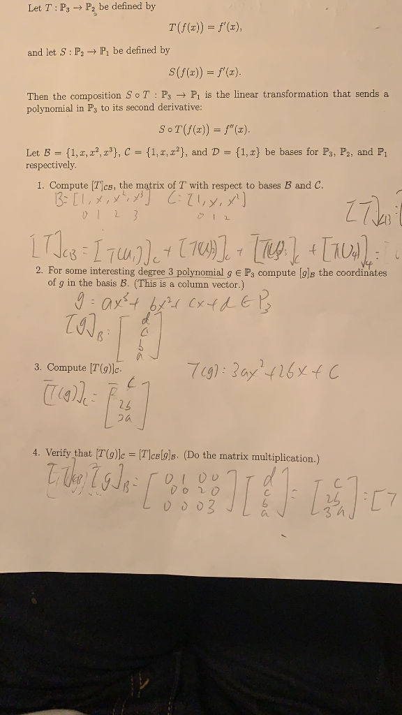 Solved Let T: P P2 be defined by T(fo) -'(x) and let S P2 >P | Chegg.com