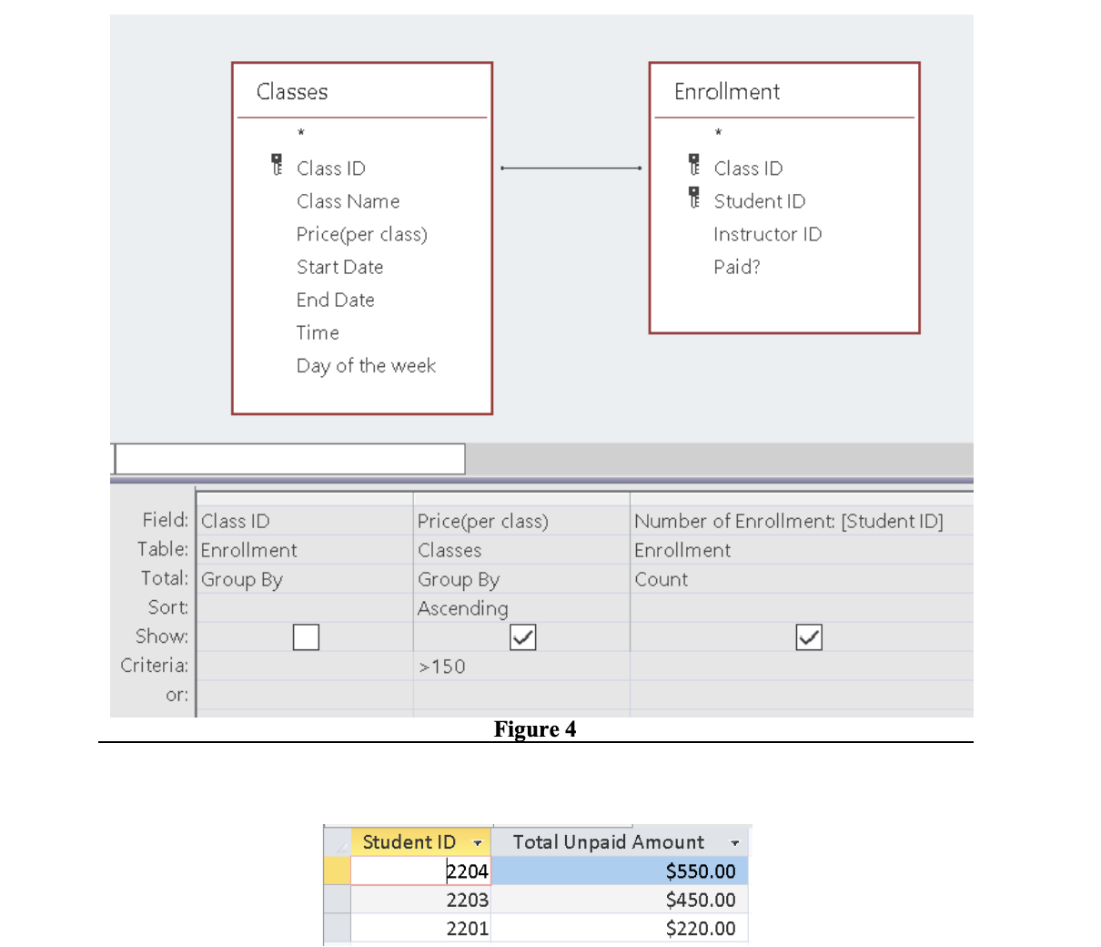 Solved Studant Tohlo Instructor Table Enrollment | Chegg.com