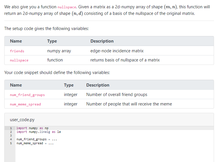CHW5.2. Graphs: Meme spread in social networks Graphs | Chegg.com