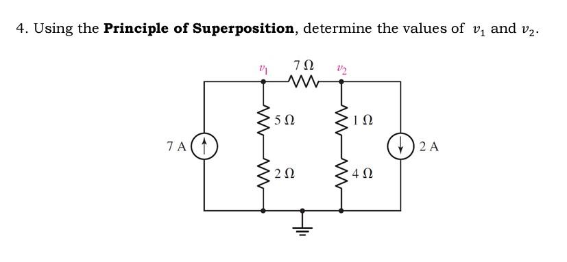 Solved 4. Using the Principle of Superposition, determine | Chegg.com