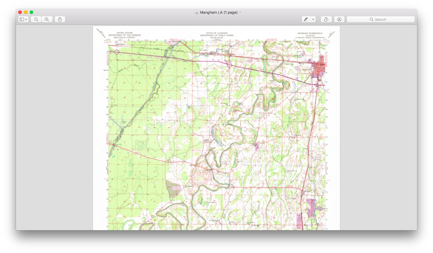 Solved Mangham, LA What direction does the Boeuf River | Chegg.com
