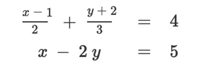 Solved Find A Parametric Representation Of The Solution Set