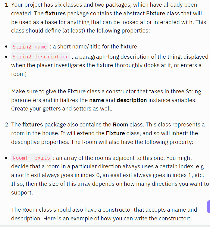 Solved 1. Your project has six classes and two packages, | Chegg.com