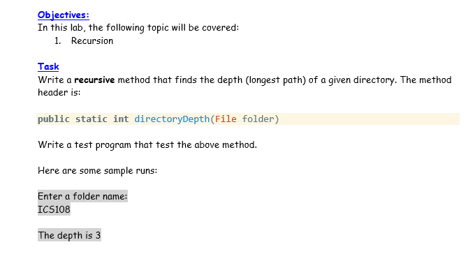 Solved The Sample Run Should Made It Clearer As Ics108 Is A 