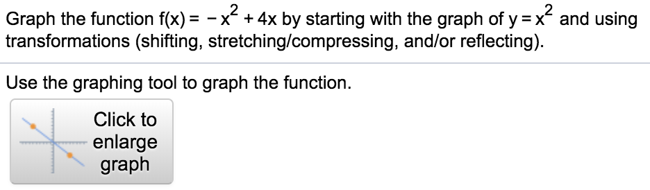 Solved 2 Graph the function f(x)x 4x by starting with the | Chegg.com
