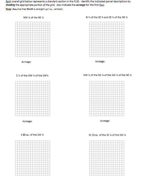 Solved Each overall grid below represents a standard section | Chegg.com
