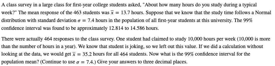Solved A class survey in a large class for first-year | Chegg.com