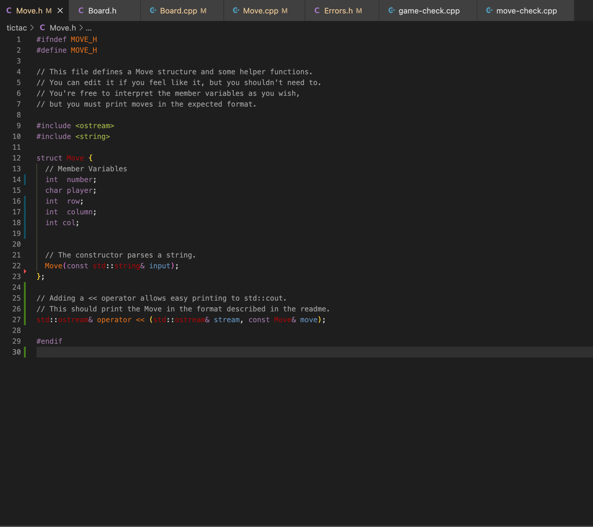 Solved Tictac In this lab, you'll implement a program that | Chegg.com