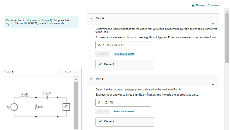 Solved Review Constants Part A Consider the circuit shown in | Chegg.com