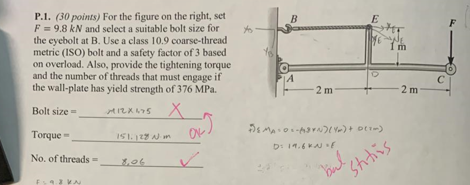 Solved P.1. (30 points) For the figure on the right, set | Chegg.com