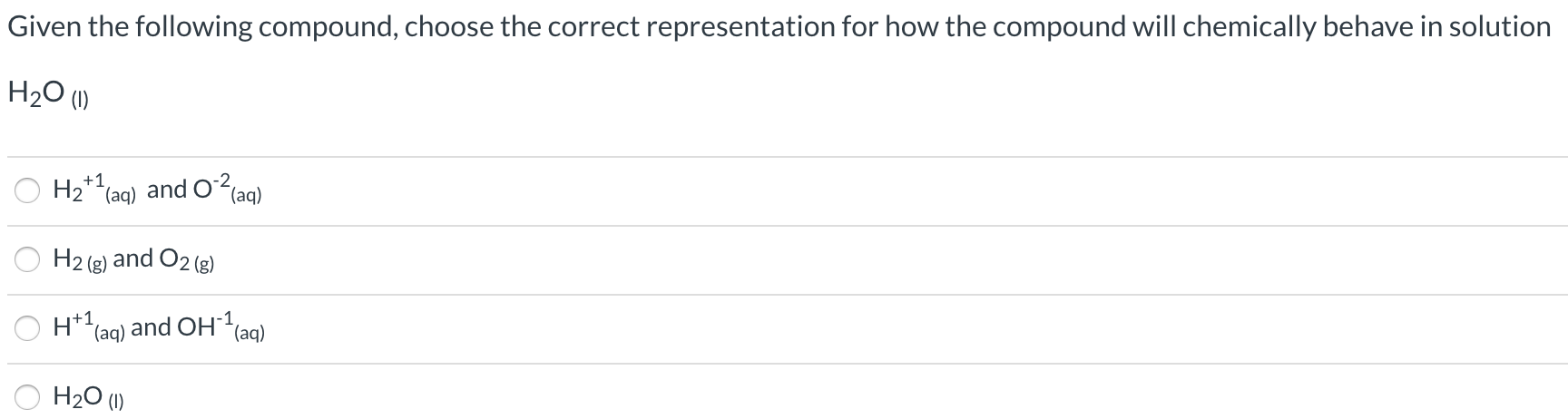 Solved Given the following compound, choose the correct | Chegg.com