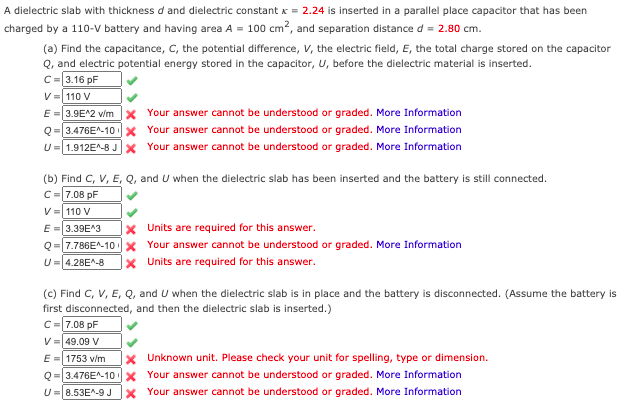 Solved A dielectric slab with thickness d and dielectric | Chegg.com