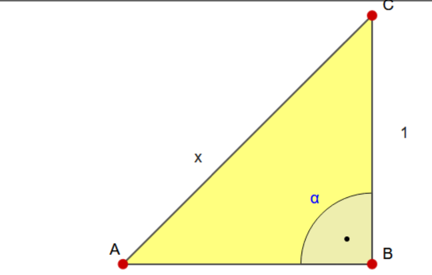 Solved If the angle alpha is 90 degrees, what is the length | Chegg.com