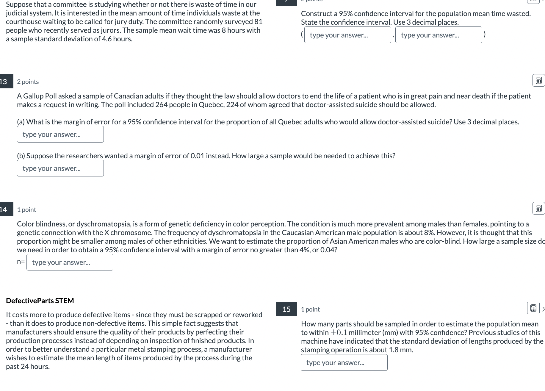 Solved A Gallup Poll asked a sample of Canadian adults if | Chegg.com