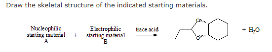 Solved Draw the skeletal structure of the indicated starting | Chegg.com