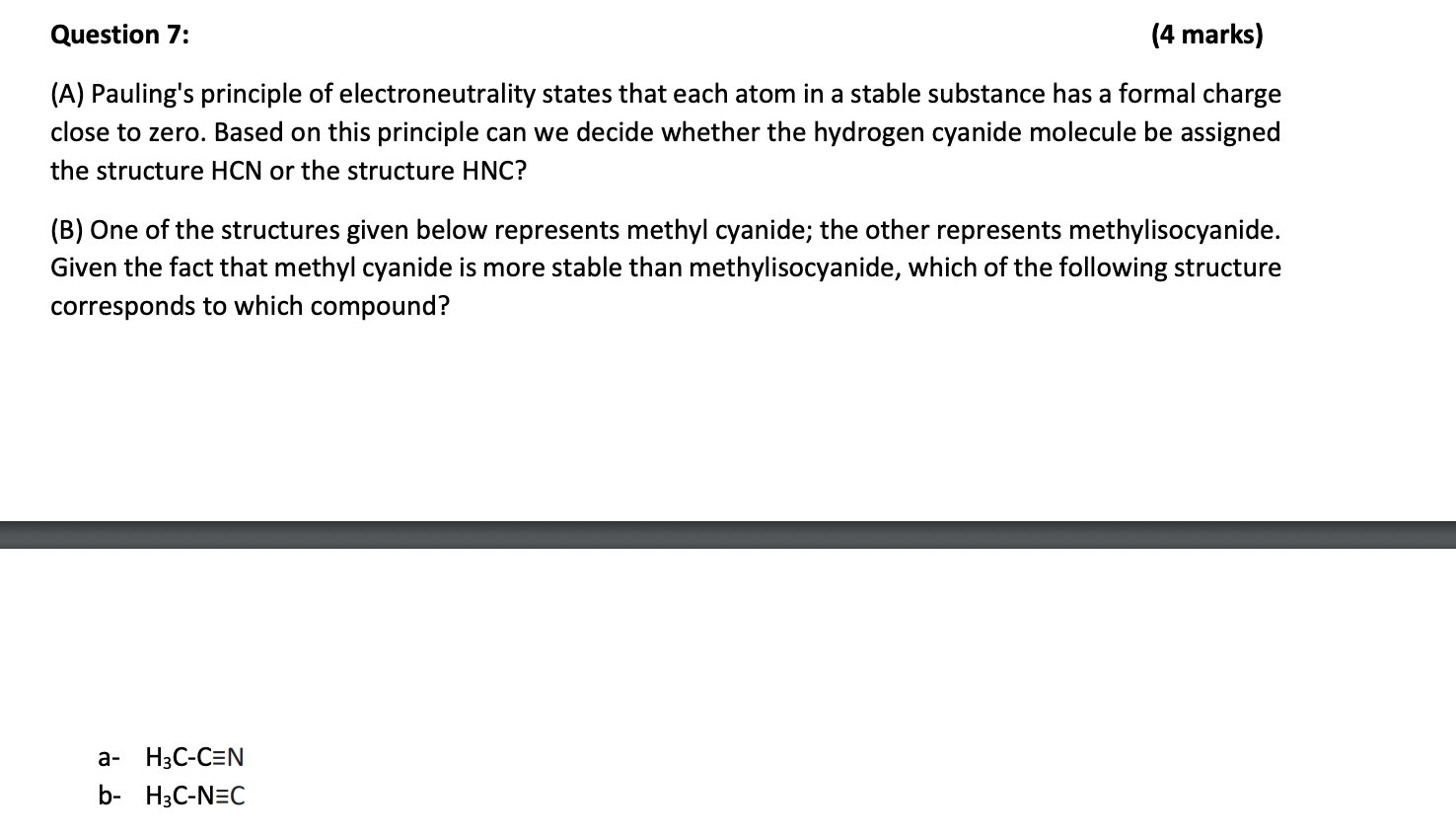 Solved Question 7: (4 marks) (A) Pauling's principle of | Chegg.com