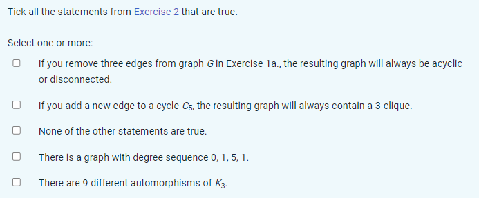 Solved (Graph properties) True or false? a. The complete | Chegg.com