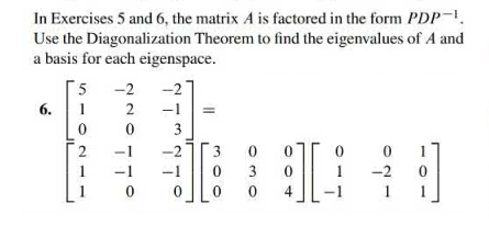 Solved In Exercises 5 and 6, the matrix A is factored in the | Chegg.com