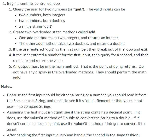 Solved 1 Begin A Sentinel Controlled Loop 1 Query The User 8331