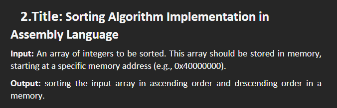 Solved 2.Title: Sorting Algorithm Implementation in | Chegg.com