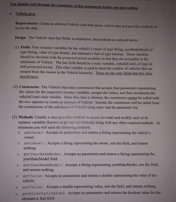 Solved You should read through the remainder of this | Chegg.com