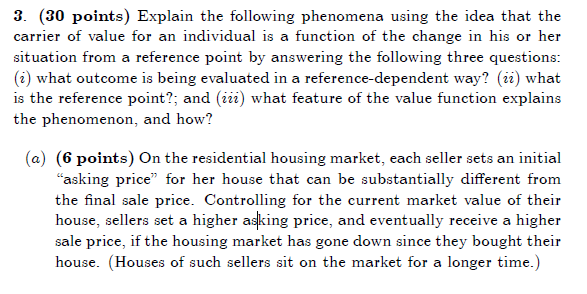 Solved 3. (30 points) Explain the following phenomena using | Chegg.com