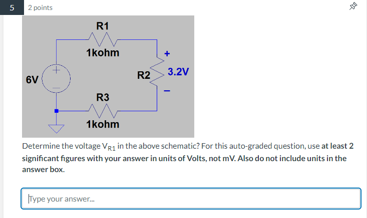 Solved Determine the voltage VR1 in the above schematic? For | Chegg.com