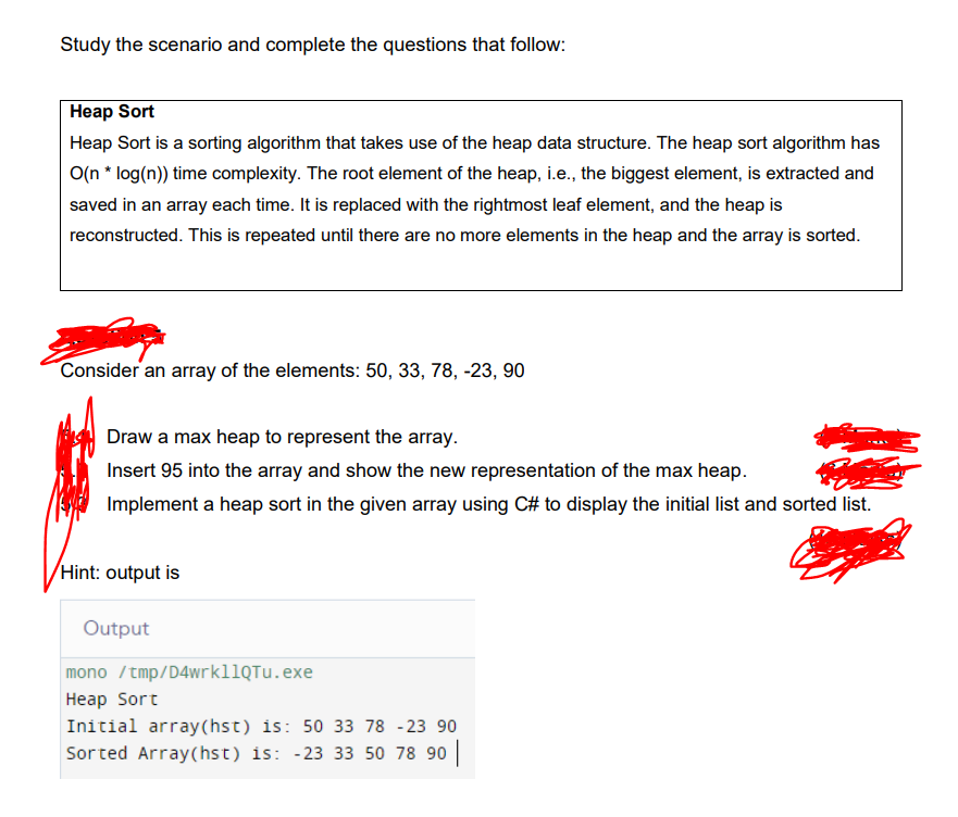 Solved Study the scenario and complete the questions that | Chegg.com