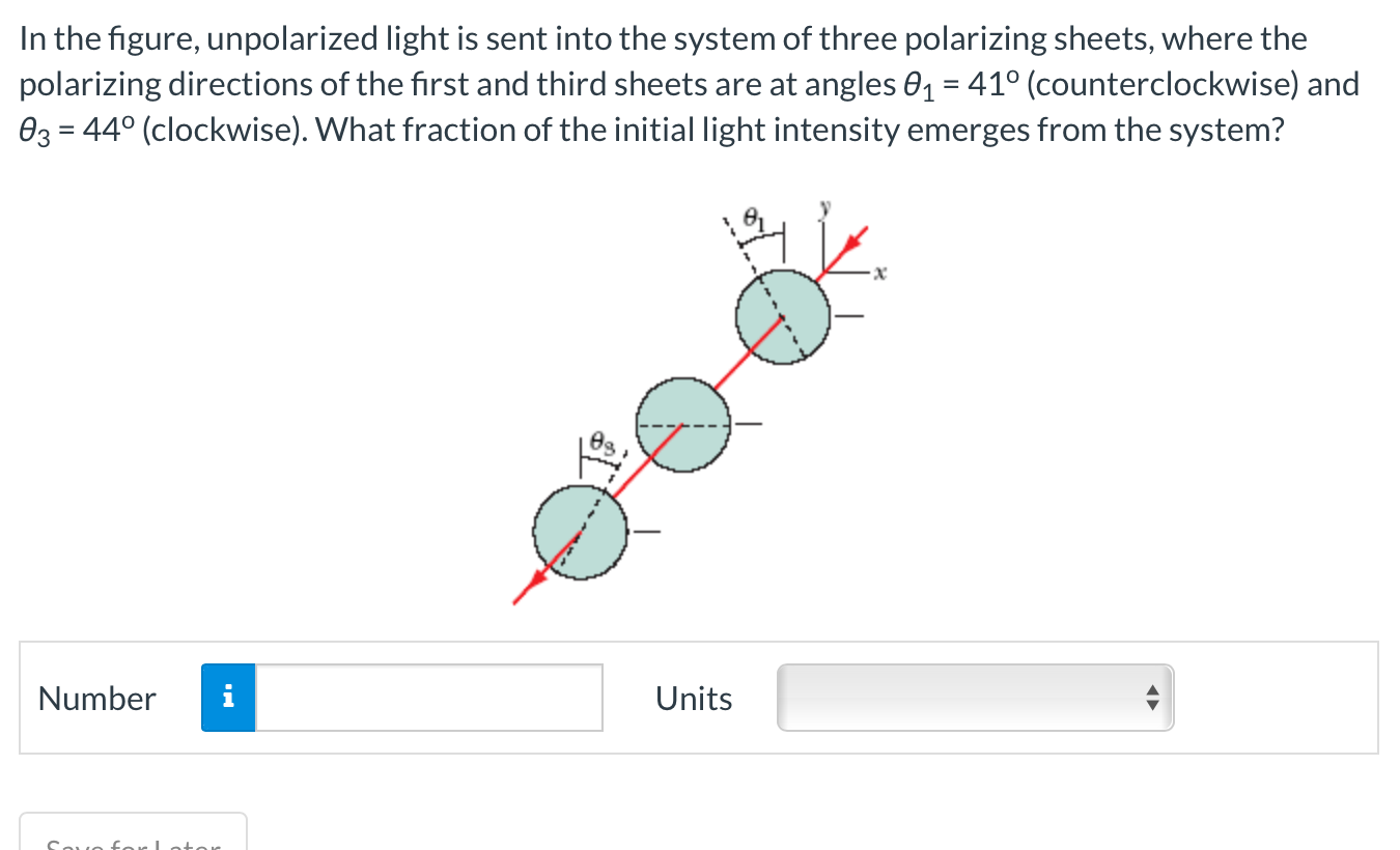 Solved In the figure, unpolarized light is sent into the | Chegg.com