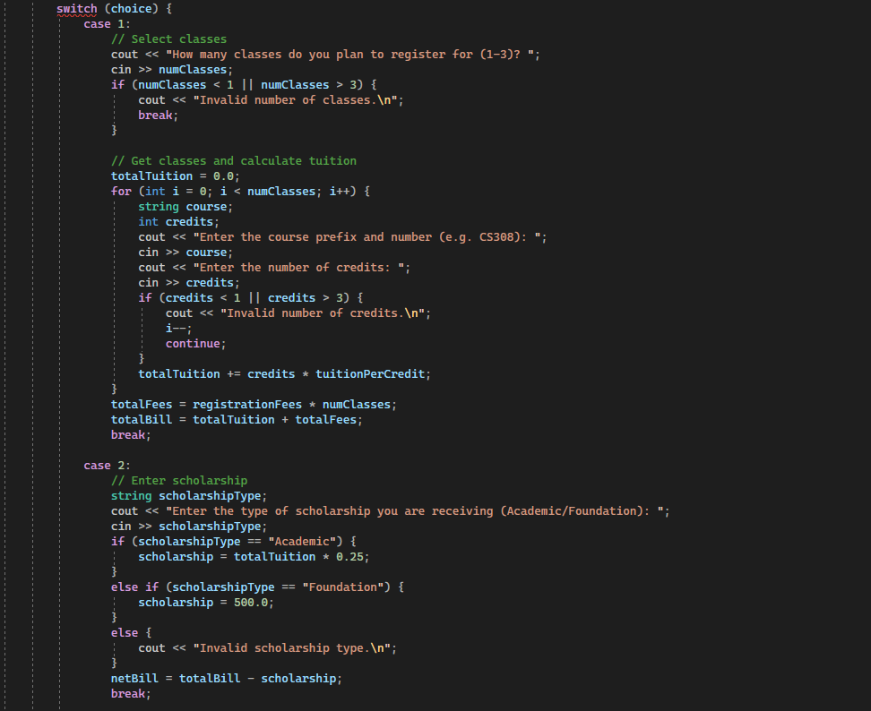 I need help please on why my c++ code for my project | Chegg.com