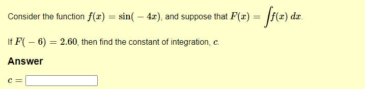 Solved Consider the function f(x)=sin(−4x), and suppose that | Chegg.com