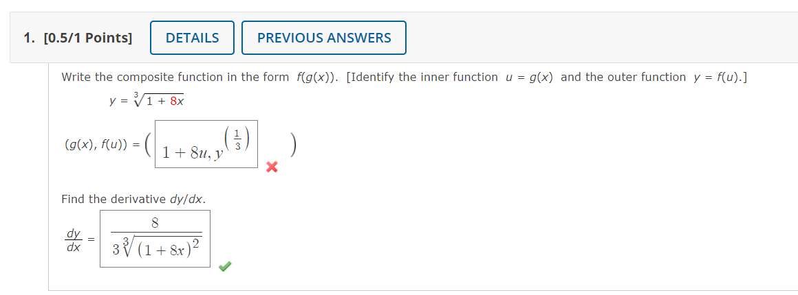 Solved Write the composite function in the form f(g(x)). | Chegg.com