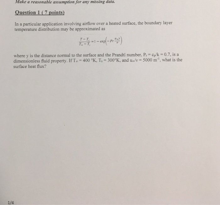 Solved Make a reasonable assumption for any missing data. | Chegg.com