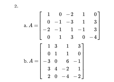 Solved Nn Exercises 1-2, find the rank and nullity of the | Chegg.com