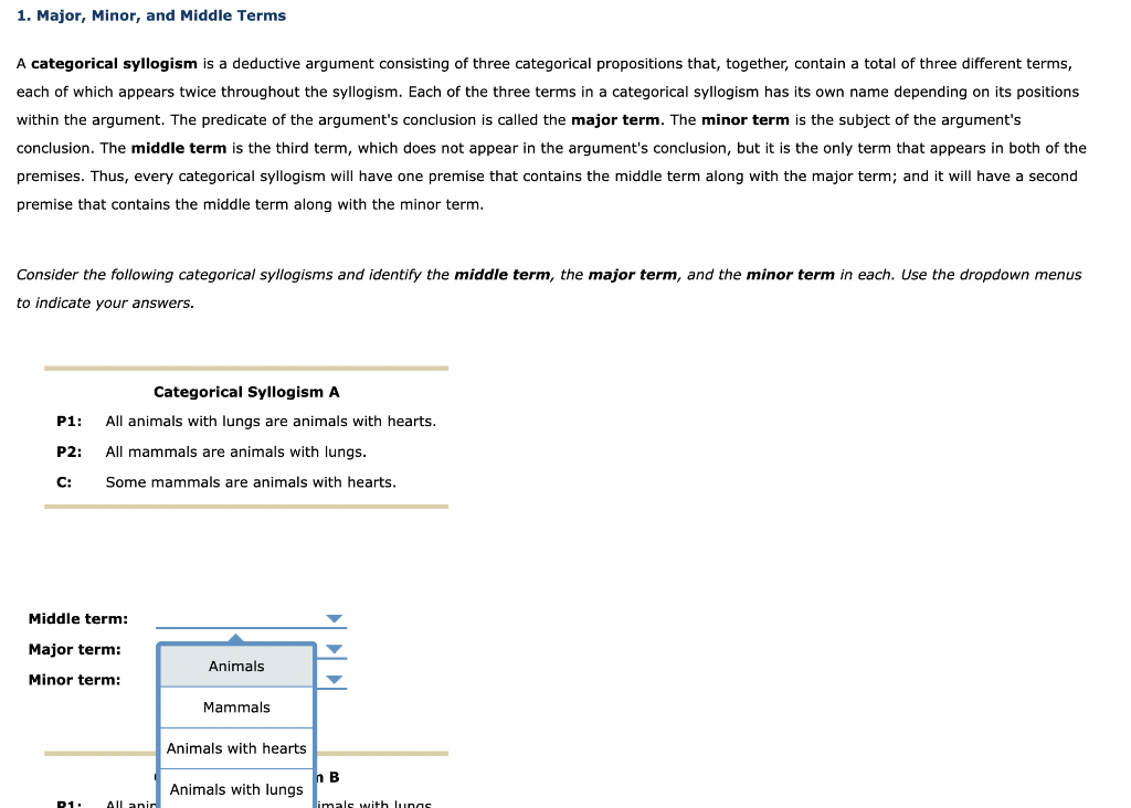 Solved A categorical syllogism is a deductive argument | Chegg.com