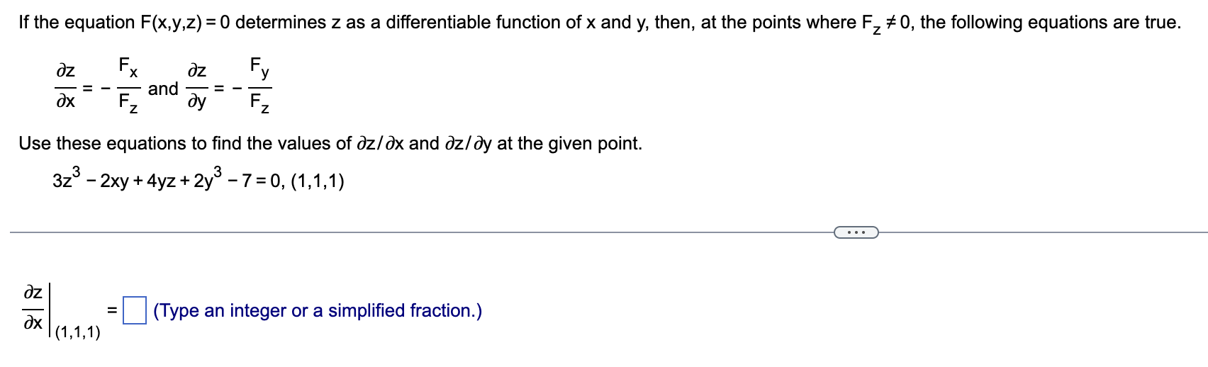 Solved If the equation F(x,y,z)=0 determines z as a | Chegg.com