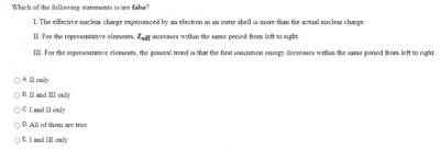 Solved Which of the following the? 1. The effective macinar | Chegg.com