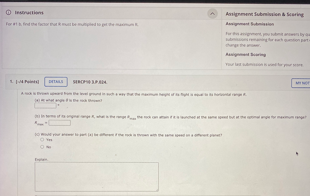 Solved Instructions Assignment Submission & Scoring | Chegg.com