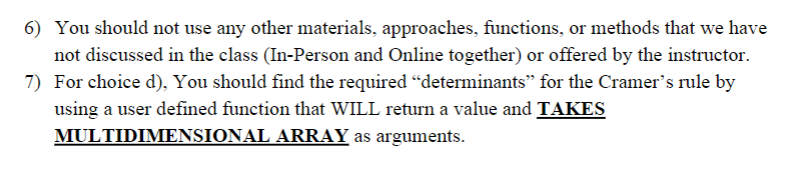 Objective: Create a C script that will perform Matrix | Chegg.com