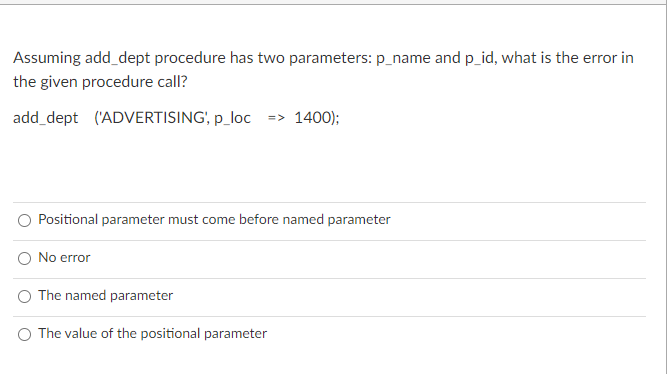 Solved What is missing in the code below? create or replace | Chegg.com