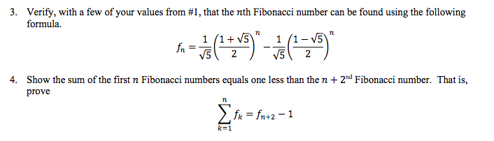 Solved 3. Verify, with a few of your values from \#1, that | Chegg.com