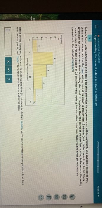 Solved STATISTICS -Approximating the mean of a data set | Chegg.com