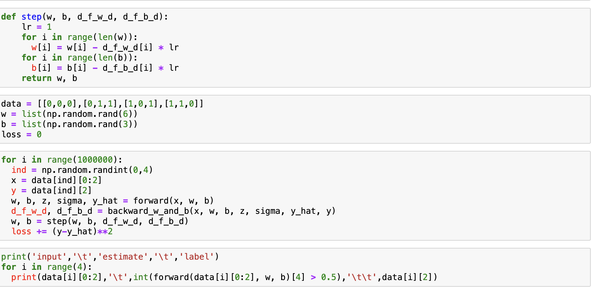 Solved Figure 1: Neural Network Modify only where it says | Chegg.com