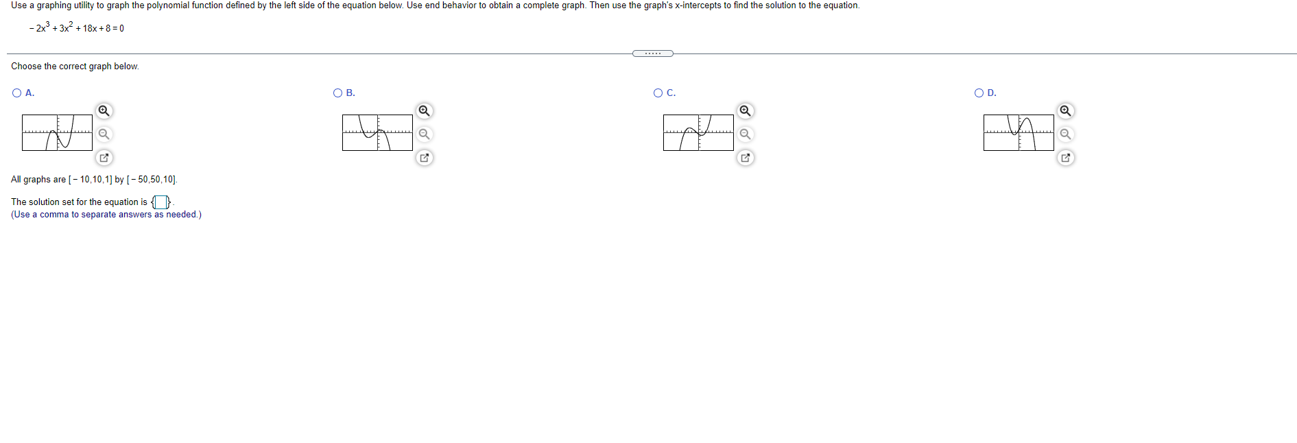 Solved Use A Graphing Utility To Graph The Polynomial 