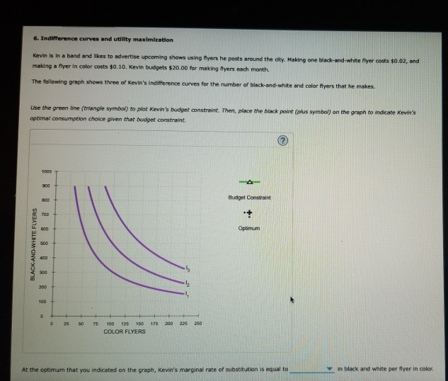 Solved 6. Indifference curves and utility maximization Kevin | Chegg.com